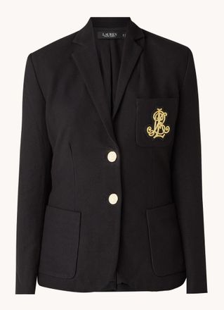 Ralph Lauren Veste en piqu&eacute; de coton avec patch logo m&eacute;tallique