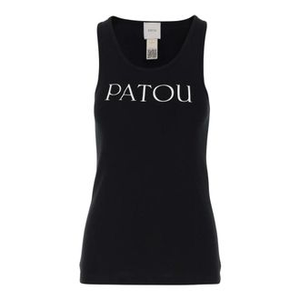 Patou Logo Tank Top - - Tops - Damen - Schwarzk - M