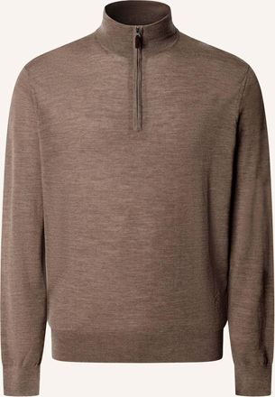 Hackett Pullover Ess Merino Hzip beige