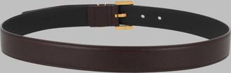 Saint Laurent Cassandre Belt - Brown