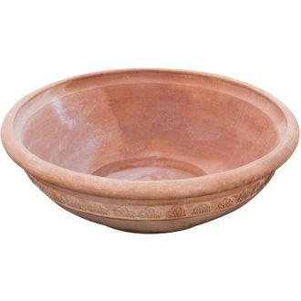 Biscottini International Biscottini - Terrakotta-Schale 100% Made in Italy V&ouml;llig handgefertigt L127XPR127XH40 cm Outdoor Vase