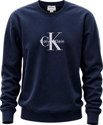Calvin Klein Jeans Homme, Sweatshirts et sweats &agrave; capuche, Bleu, Taille: 2XL SweaT-shirt ras du cou