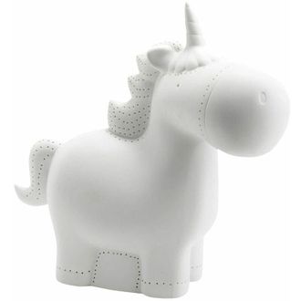 Amadeus Lampe &agrave; poser Licorne en porcelaine