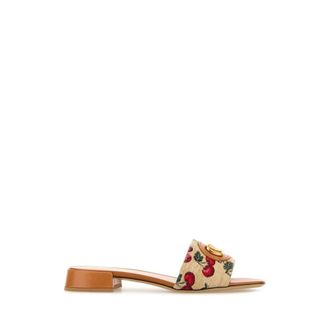 Valentino Garavani Femme, Chaussures, Multicolore, Taille: 37 1/2 EU Vlogo Signature Cherryfic Slide Sandal 20mm