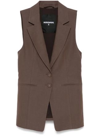 Patrizia Pepe veston à découpes - Marron