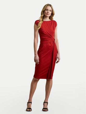 Lauren Ralph Lauren Coctailkleid 200973601002 Rot Slim Fit