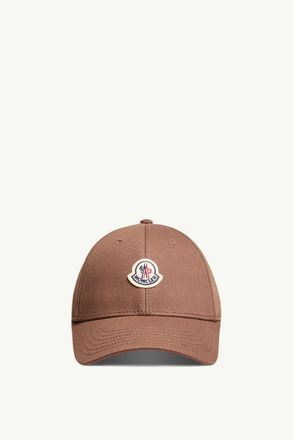 Moncler Moncler Casquette En Gabardine, Femme, Marron, Taille: Uni