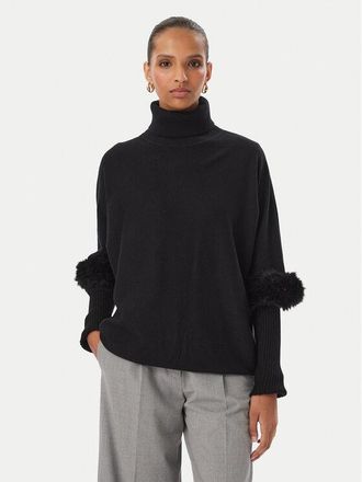 Rinascimento Rinascimento Rollkragenpullover CFM0012388003 Schwarz Oversize