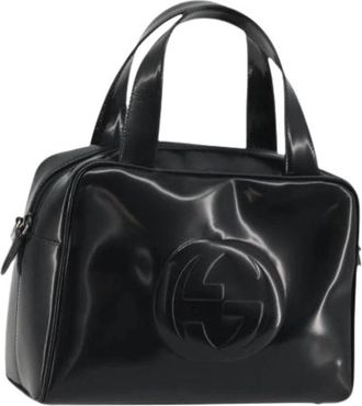 Gucci Pre-owned Patent Leather Hand Bag - - Pre-owned - Damen - Schwarzk - ONE SIZE