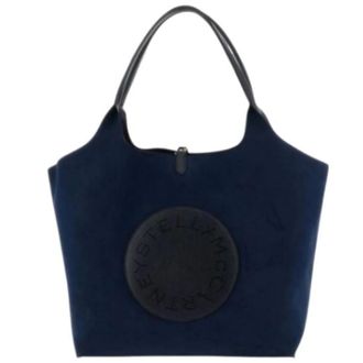 Stella McCartney Sac cabas r&eacute;versible &agrave; logo - Femme - Sacs - Bleu - Taille: ONE Size