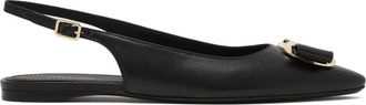 Ferragamo Femme, Chaussures, Noir, Taille: 35 1/2 EU Escarpins Slingback Vara en cuir