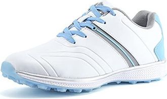 Generic Chaussures De Golf pour Dames, Golfeurs Professionnels sans Crampons Antidérapants Résistants À leau Baskets DEntraînement De Golf pour Le Parcours,Bl