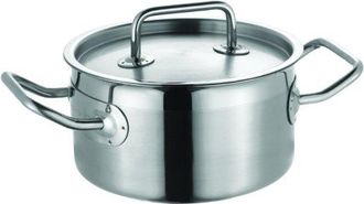 Schulte Ufer 6404-16 i Bratentopf Profi-Line i, 16 cm, Edelstahl, Silber