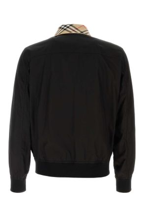 Burberry Mens Black Cotton Jacket Exterior: Giacche E Gilet