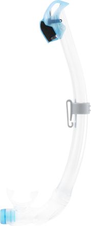 Cressi Seal Dry Snorkel Clear/Aquamarine - Trockenschnorchel mit innovativem Geschlossenem Zellensystem, ideal für Apnoetauchen und Schnorcheln, Transparent/