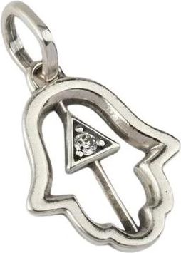 Pandora Hamsa Hand Medaillon Anh&auml;nger - - Accessories - Damen - Wei&szlig; - ONE SIZE