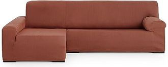 Eysa elastisch Sofa überwurf Chaise Longue Links, frontalsicht, Polyester-Baumwolle, 09-orange, 43 x 14 x 37 cm, 1 Einheiten
