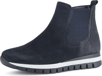 Gabor Damen Klassische Stiefeletten, Frauen Stiefeletten,uebergangsstiefel,flach,Boots,Stiefel,Bootee,Booties,dkblue/Ocean (Mic),40 EU / 6.5 UK