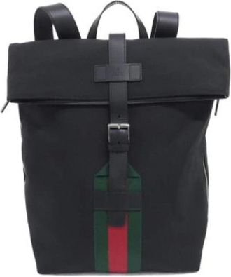Gucci unisex, Pre-owned, Noir, Taille: ONE Size Sac &agrave; dos Vintage Pre-owned