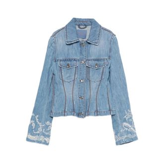 Ermanno Scervino Femme, Vestes, Bleu, Taille: 38 FR Outerwear Ermanno Scervino