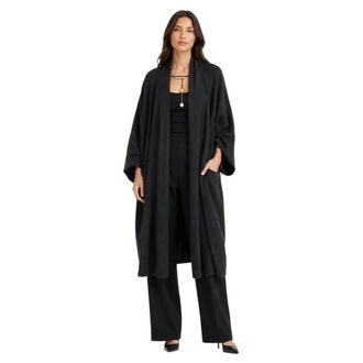 Balmain Cardigan Long Sans Boutons - Femme - Pulls - Noir - Taille: 36 FR