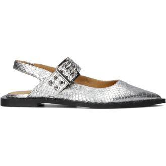 Toral Shoes Silberne Slingback Schuhe f&uuml;r Damen - - Shoes - Damen - Grau - 39 EU