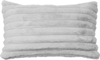 Gözze Kissen - Silbergrau - 30 x 50 cm - mit Reißverschluss - Breitcordoptik