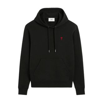 Ami Homme, Sweatshirts et sweats &agrave; capuche, Noir, Taille: L Pulls Noirs pour un Look &Eacute;l&eacute;gant