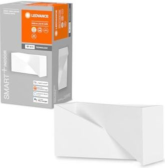 Ledvance ORBIS SWAN SMART+ Wi-Fi Leuchte, dimmbare LED Wandleuchte für den Innenbereich, 23W, Farbtemperatur von 3000-6500K, 600 Lumen, bemalbare Oberfläche, r