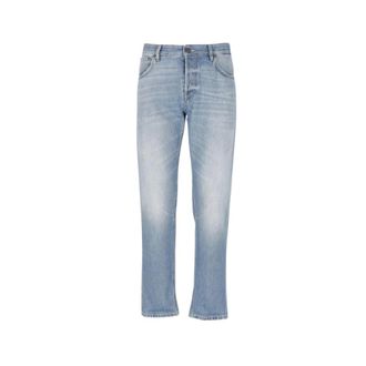 Pantaloni Torino Homme, Jeans, Bleu, Taille: W34 Jean droit classique en denim