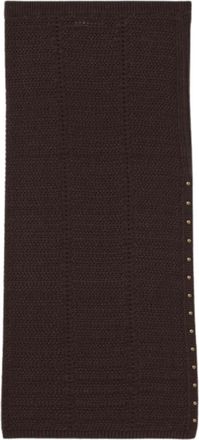 A Paper Kid Femme, Jupes, Brun, Taille: 42 FR Long Knitted Skirt