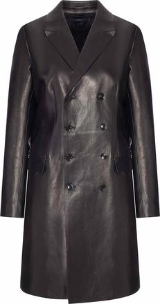 Tom Ford Ledermantel - Schwarz