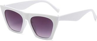 Generic Lunettes De Soleil Carrées For Hommes Et Femmes, Idéales For Les Vacances, Déplacements Quotidiens La Conduite(White)