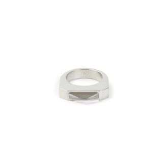 Rick Owens unisex, Accessoires, Gris, Taille: 54 MM Bague Pyramide Temple Hollywood