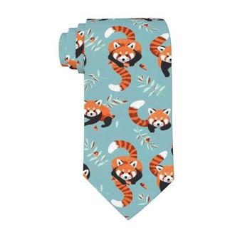 Generic Les Pandas Roux Sont Joueurs Cravates Décontractée Cravate Homme Doux Cravatte Pour Adultes Fêtes Travail