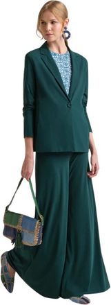 Maliparmi Maliparmi, Femme, Pantalons, Vert, Taille: 38 FR Soft Jersey Pantalons