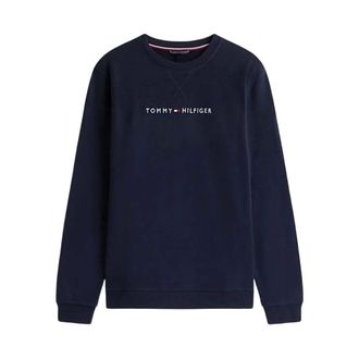 Tommy Hilfiger Homme, Sweatshirts et sweats &agrave; capuche, Bleu, Taille: L SweaT-shirt avec logo et technologie Flex