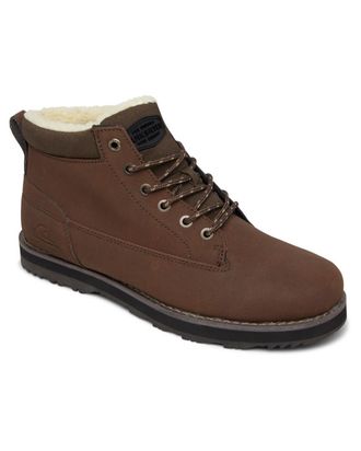 Quiksilver Mission V - Leather Lace-up Winter Boots for Men - Winterstiefel aus Leder mit Schnürsenkeln - Männer - 42 - Braun