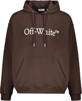 Off-white Homme, Sweatshirts et sweats &agrave; capuche, Brun, Taille: XS Logo SweaT-shirt