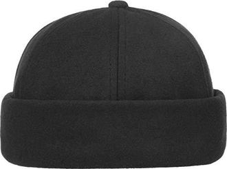 LIPODO Bonnet Docker Homme - pour lhiver en Tricot Bonnets Docker, avec Doublure Hiver Automne-Hiver - Taille Unique Noir