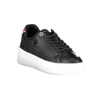 Tommy Hilfiger Leather Sneaker - Black