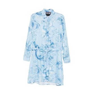 Versace Jeans Couture Femme, Robes, Bleu, Taille: 40 FR Shirt Dress