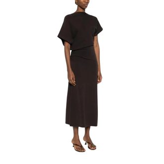 SOEUR Divine Asymmetric Dress - - Dresses - Damen - Grau - XL