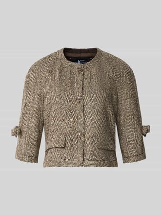 Luisa Cerano Regular Fit Blazer mit Rundhalsausschnitt und 3/4-Arm