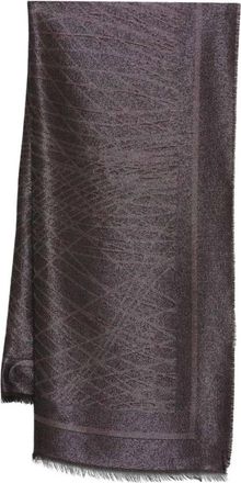 Elisabetta Franchi Femme, Accessoires, Brun, Taille: ONE Size Foulard lurex