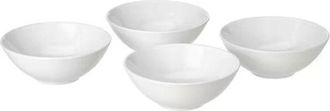 IKEA GODMIDDAG Schüssel, 16 cm, Weiß, 500 ml, modern, rund, 4 Stück