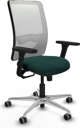 Piqueras y Crespo Gepolsterter Schreibtischstuhl Zulema mit 3D-Armlehnen, h&ouml;henverstellbare Lendenwirbelst&uuml;tze, ausgestattet mit Sincro 3 Positionen und Schneideschaum,