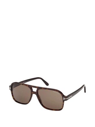 Tom Ford Eyewear FT1406 Tortoiseshell Aviator Sunglasses - Brown