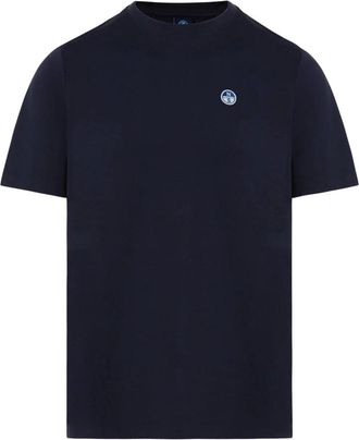 North Sails Homme, Tops, Bleu, Taille: M T-shirt avec logo