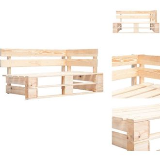 vidaXL Outdoor-Eckbank Paletten Holz - Outdoor Bank - Eckbank - Paletten M&ouml;bel - Gartenbank - Holzm&ouml;bel